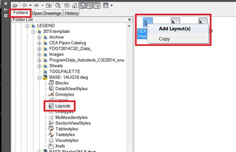 solved issues with copying layouts from one drawing to another