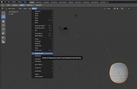 Modeling Smooth Shading Option Missing In Edit Mode Blender Stack