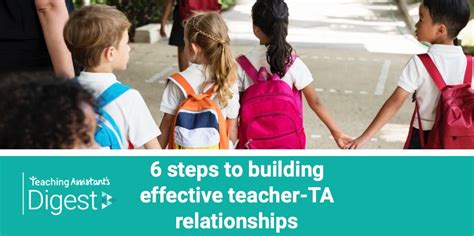 6 Steps To Building Effective Teacher Ta Relationships