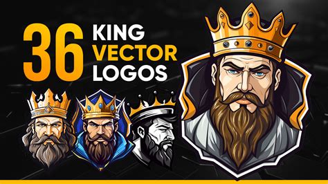Artstation 36 King Vector Logos Stickers Illustrations Artworks