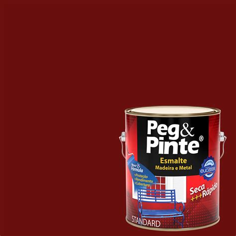 EUCATEX PEG PINTE ESMALTE SINT BRILH 3 6L VERMELHO GOYA Bauru 2000