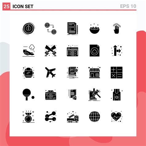 25 Iconos Creativos Signos Y Símbolos Modernos Del Sistema De