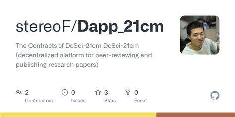 Github Stereofdapp21cm The Contracts Of Desci 21cm Desci 21cm