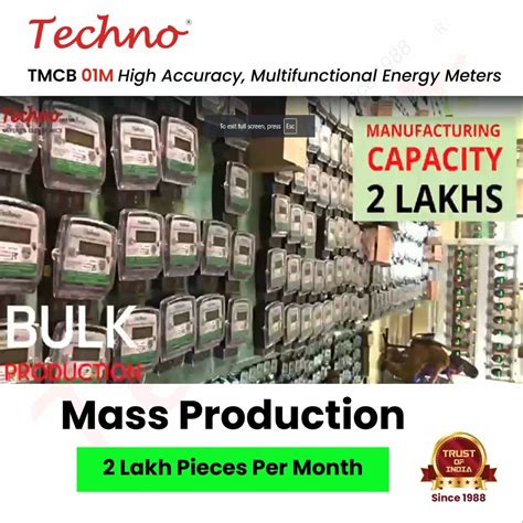 Single Phase Techno Electric Sub Meter At ₹ 461 In Coimbatore Id