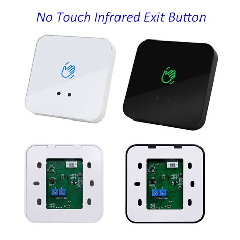 time delay thin infrared no touch exit push button grandado