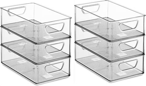 YIHAOBOX Kühlschrank Organizer er Set Ordnung im Kühlschrank Stapelbar Organizer Fridge