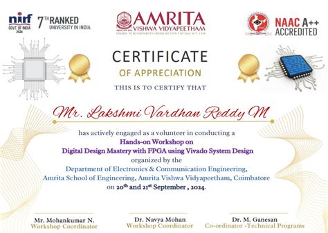 lakshmi vardhan reddy muchala on linkedin fpga digitaldesign vivado mentorship