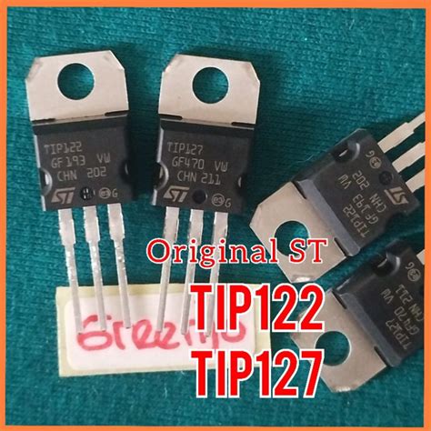 Jual Transistor Tip122 Tip127 Darlington Original St Tip 122 Tip 127 Original St Shopee