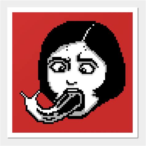 Pixel Art Of Slug Girl From Junji Itos Manga Choose From Our Vast