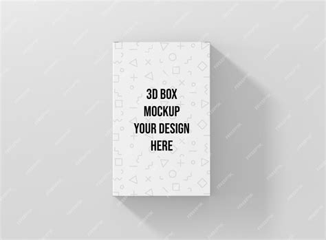 Premium Psd Flat Rectangle Box Mockup