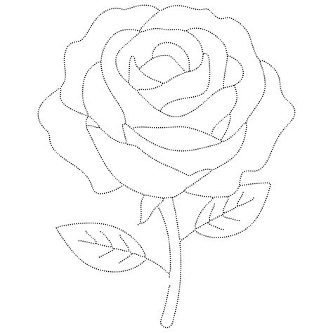 Rose Tracing Printable Coloring Page Download Print Or Color Online