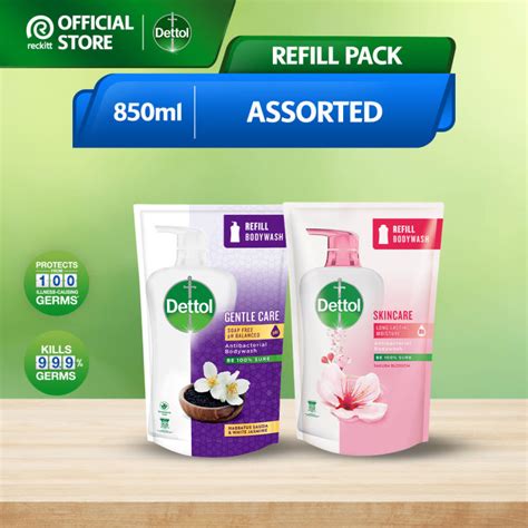 Dettol Shower Gelantibacterial Body Wash 850ml Value Refill Pouch