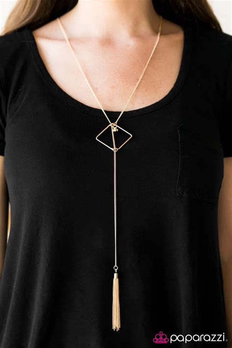 Paparazzi Necklace ~ Wandering Ways Gold Paparazzi Jewelry Online