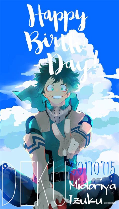 Deku Birthday Wallpapers Wallpaper Cave