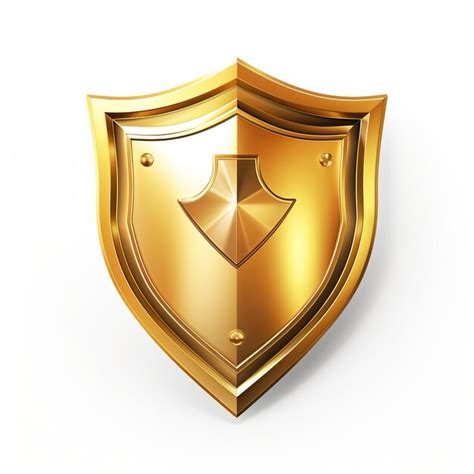 Un Icono De Escudo Con Un Fondo Mínimo Foto Premium