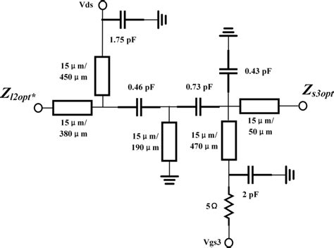 interstage matching network equivalent schematic diagram download