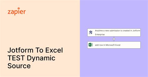 Anytime A New Submission Is Created In Jotform Enterprise Add Row In Microsoft Excel Zapier