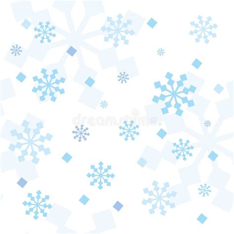 Christmas Seamless Pattern With Simple Snowflakes Stock Illustration