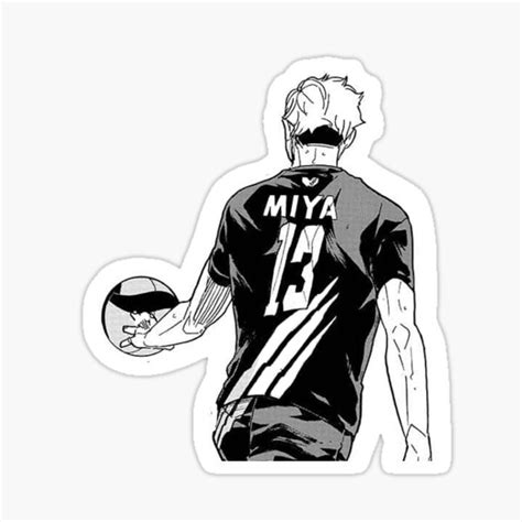 Miya Atsumu Haikyuu Sticker For Sale By Ktxt Redbubble