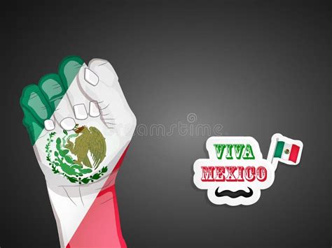 Ejemplo Del Fondo Del Día De La Independencia De México Ilustración Del