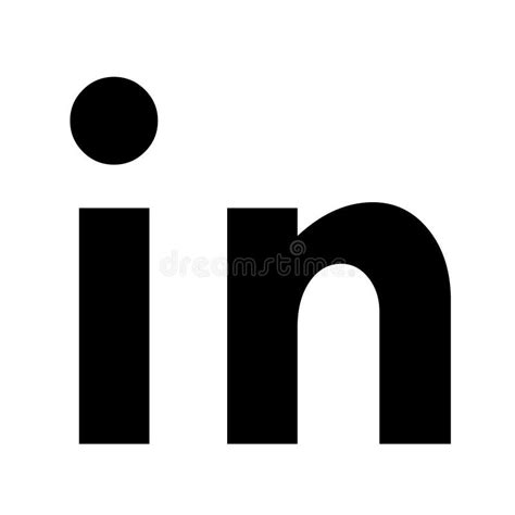 Linkedin Vector Islolated Icon Social Media Logo Symbol Editorial