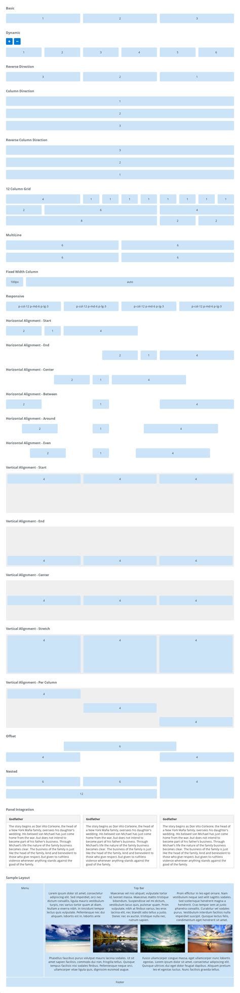 Panel Flexgrid 《primeng Document》 书栈网 · Bookstack
