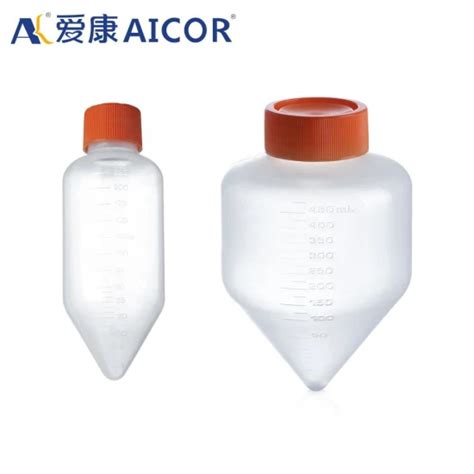 Lab Plastic Sterile Centrifuge Tube Conical Bottom 250ml 500ml Clear Reagent Bottle With