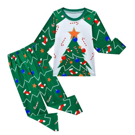 Pijamas De Navidad Para Niños Y Niñas Conjunto De Ropa De Navidad