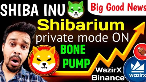 Shiba Inu Coin News Today Bone Pump🚀 Shibarium News Good Wazirx