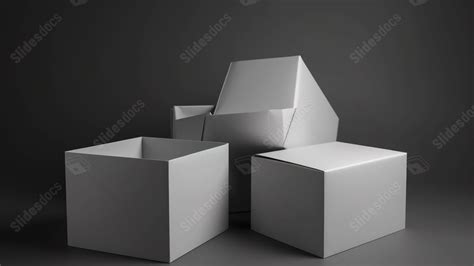 White Boxes Placed On A Black Powerpoint Background For Free Download