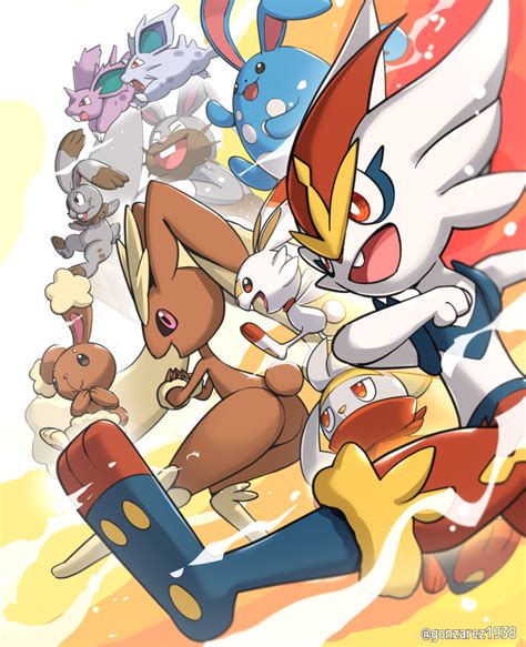 Gonzarez Azumarill Buneary Bunnelby Cinderace Diggersby Lopunny Nidoran Nidoran Female
