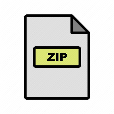 Zip File Format Icon Download On Iconfinder