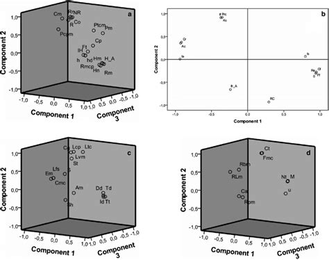 Pc Diagrams In Rotated Space Of The Morphometric Parameters