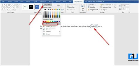 3 Ways To Add Arrow Or Circle Text In Microsoft Word Gadgets To Use