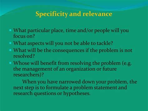 Research Problem Ppt