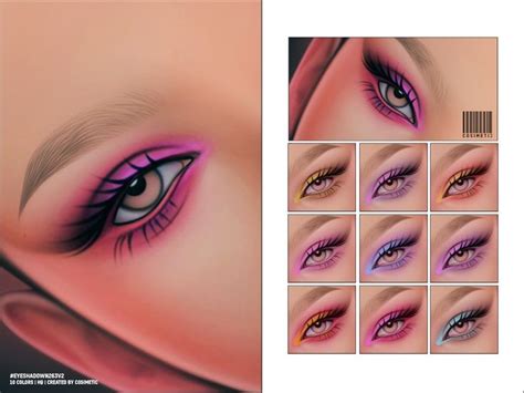 COSIMETIC EYESHADOW Nº263 Vº02 in 2024 Sims Sims 4 Sims 4 cc makeup
