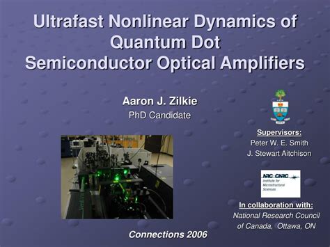 Ppt Ultrafast Nonlinear Dynamics Of Quantum Dot Semiconductor Optical Amplifiers Powerpoint