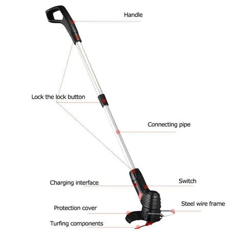 Mowers Portable Electric Grass Trimmer Lawn Mower Grandado