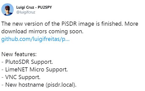 Pisdr Image Gains Plutosdr Support