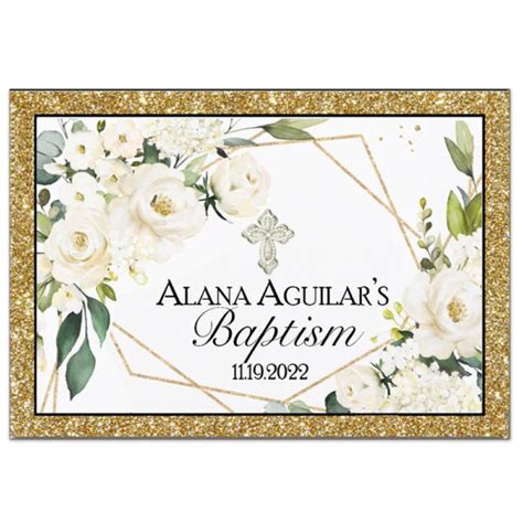 Floral Cross Label The Brat Shack Party Store