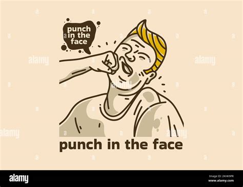 Comic Punch Face