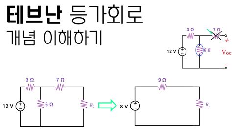 회로이론 15편 테브난 등가회로 테브난의 정리 Youtube