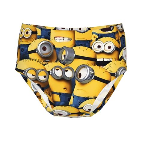 Defioc Minions Pattern Girls Underwearstretch Cotton Panties For Girls