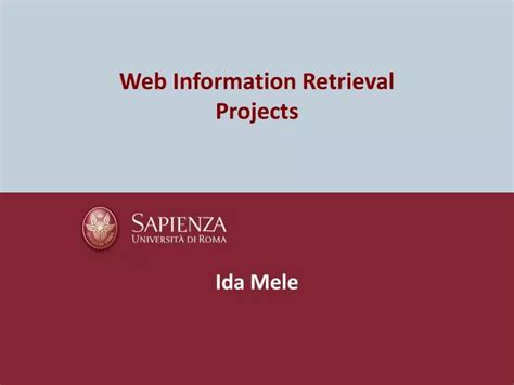 Ppt Web Information Retrieval Projects Powerpoint Presentation Free