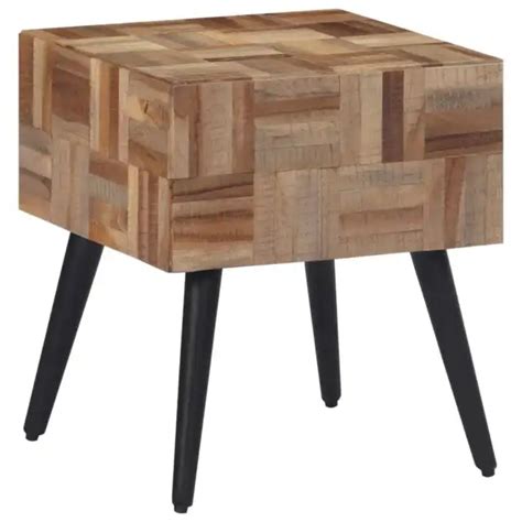 TABLE D APPOINT 40X40X45 Cm Teck De R Cup Ration Massif EUR 131 14