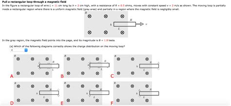 Solved Pull A Rectangular Loop Through A Magnetic Field In