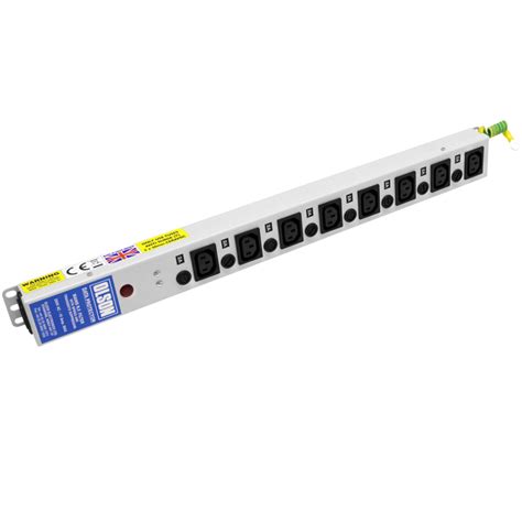 8 Way 10a Iec C13 Sockets Individually Fused Rf Filtered Surge