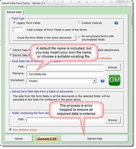 Extract Data From Forms