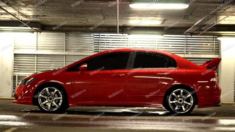Накладки на пороги Honda Civic 4D стиль Mugen купить