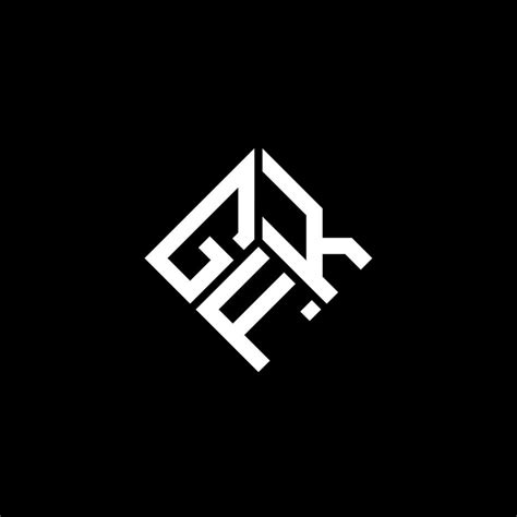 Gfk Letter Logo Design On Black Background Gfk Creative Initials